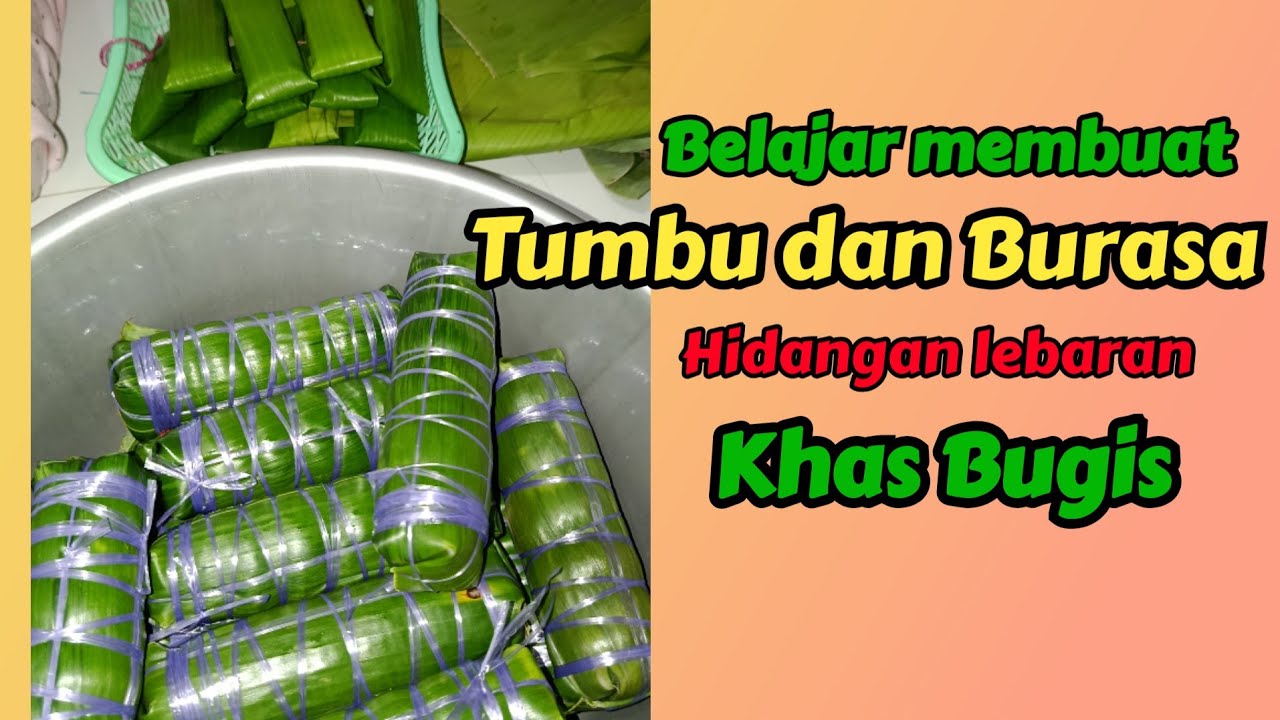 Belajar membuat tumbu/langka khas Bugis - YouTube