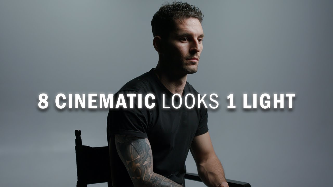 8 CINEMATIC Looks With ONLY 1 light - YouTube
