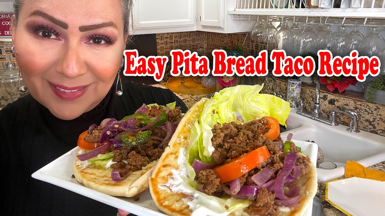 Easy Pita Bread Taco Recipe - YouTube
