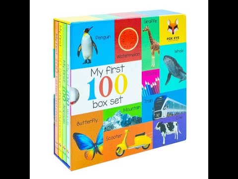 My First 100 Words Box Set 4 Board Books Collection Set - YouTube