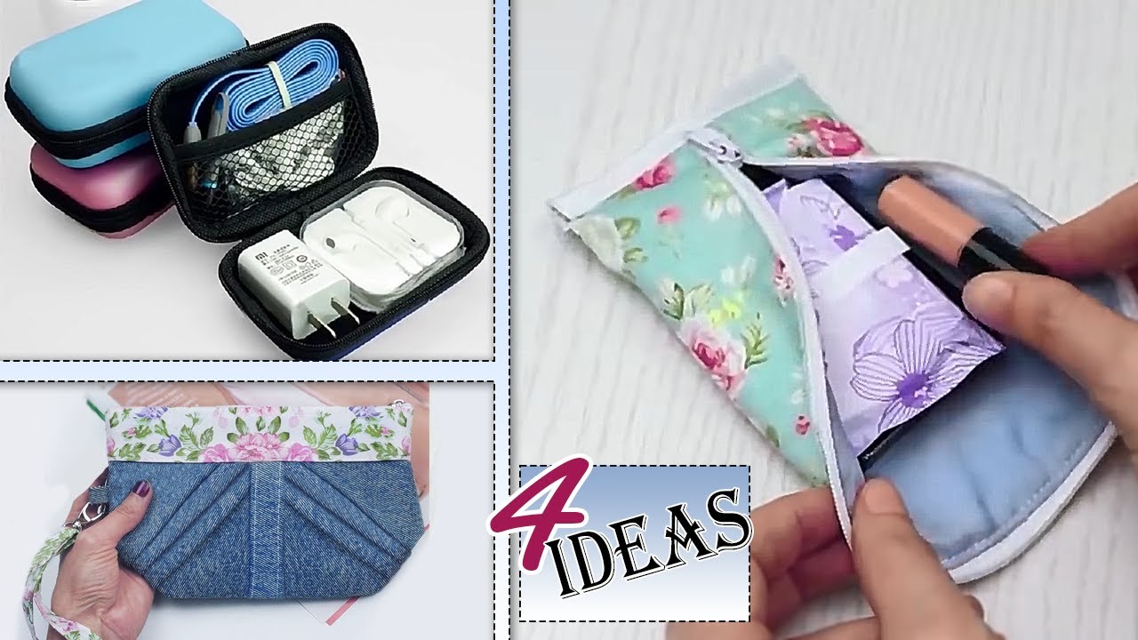 4 DIYs FOR DAILY USING PURSE & POUCH IDEAS Sew Almost from Nothing ...