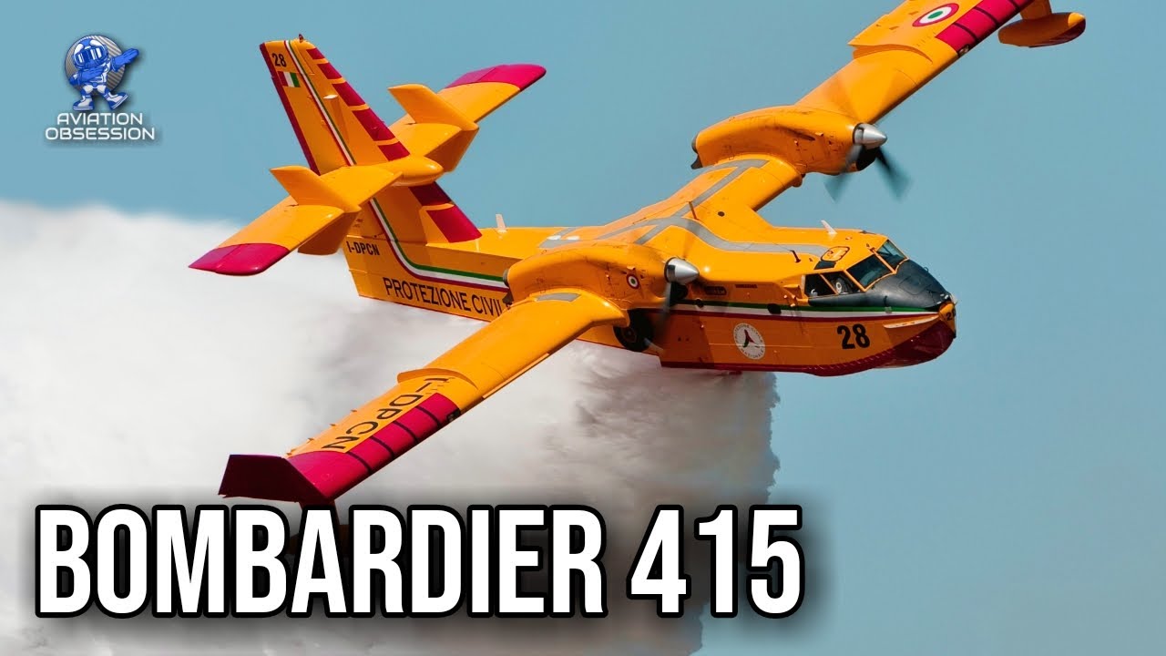 Bombardier 415 Canadair Firefighting Aircraft - YouTube