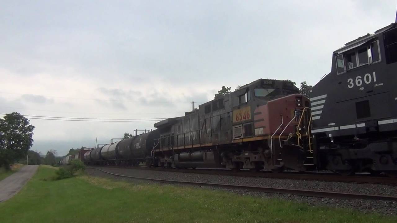 NS 34N with UP SD70AH Meets 11T with New NS Tier 4 and Patched SP 6/16 ...