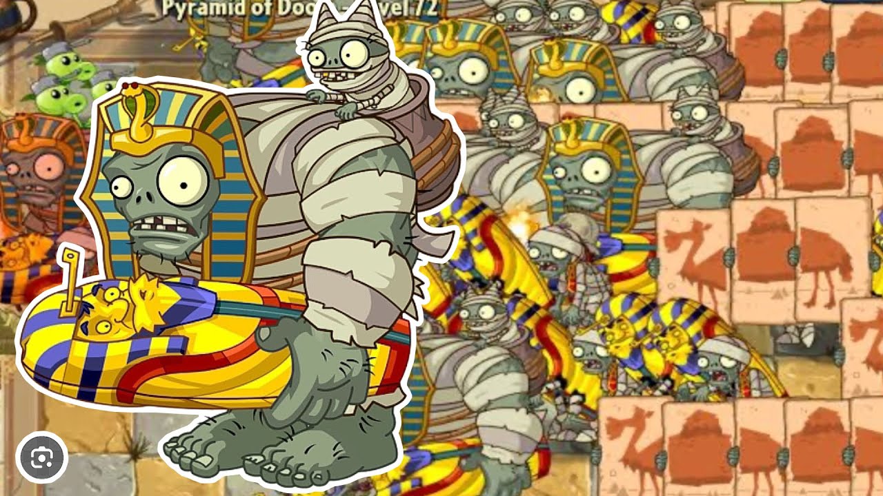 PVZ2 Plants vs Zombies Pyramid Doom Challenge Level 1-5 - YouTube