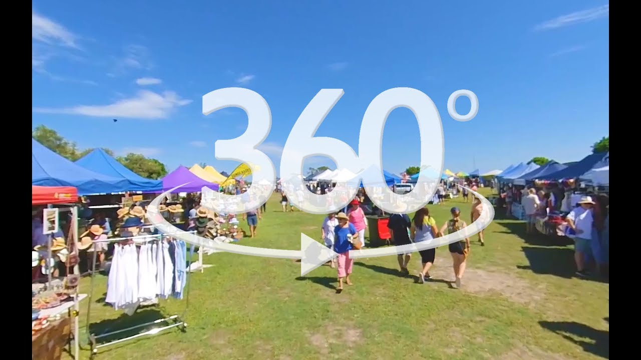 YAMBA RIVER MARKETS IN 360° - YouTube
