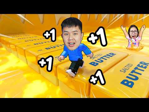 +1 Speed Every Second Stepping on Salty Butter BUTTER ESCAPE for Satisfying ASMR Sounds with bqTh...