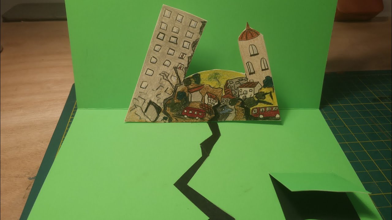 How to make a pop up earthquake - YouTube
