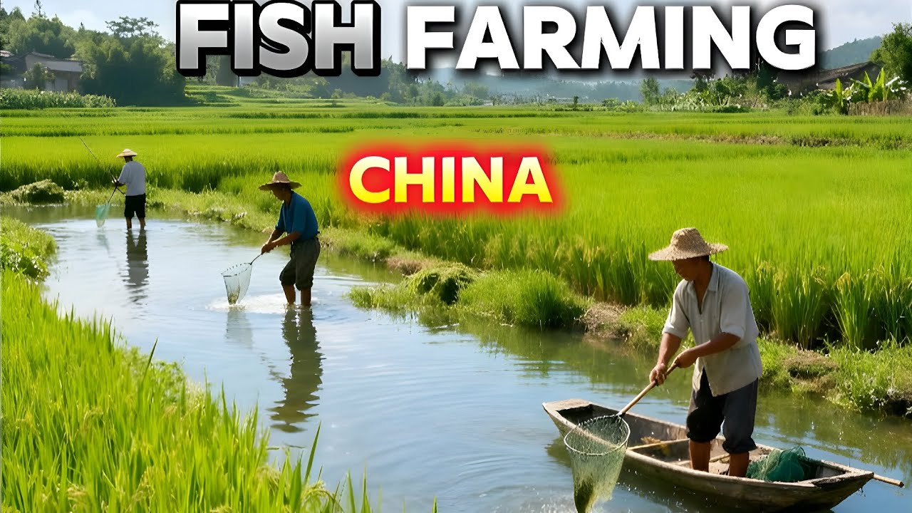 China farmers🏡🌲 fish🐟 farming in rice fields | - YouTube