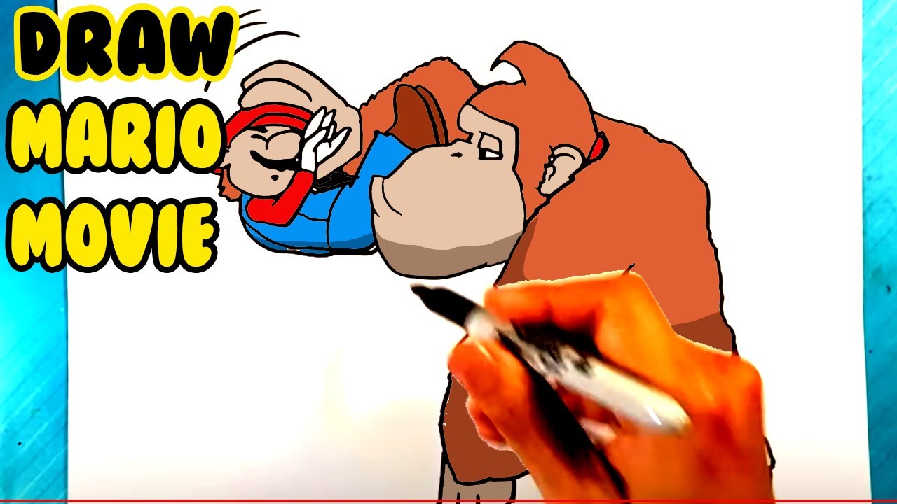 How to Draw MARIO MOVIE - Donkey Kong vs Mario - YouTube