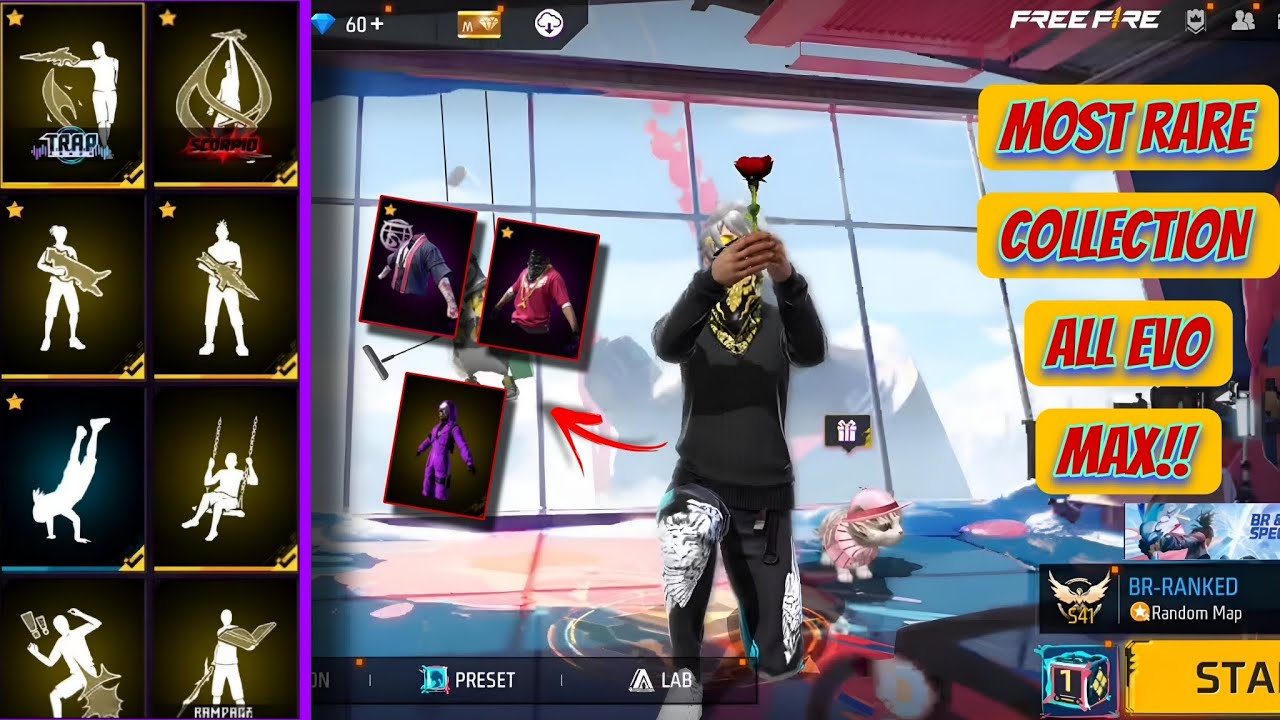 ALL EVO MAX !! FREE FIRE RARE COLLECTION #126 - YouTube