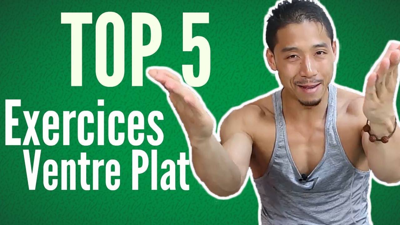 🎯 TOP 5 des Exercices pour un VENTRE PLAT (en 5 minutes) ! (Feat. By ...