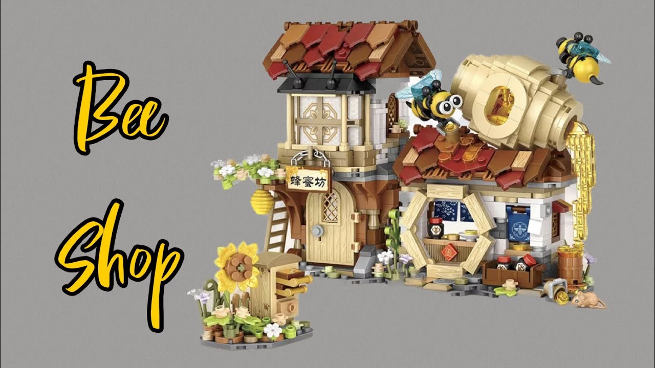 Make a Bee Shop | LOZ New Creative Mini Street View Bee Shop Building ...