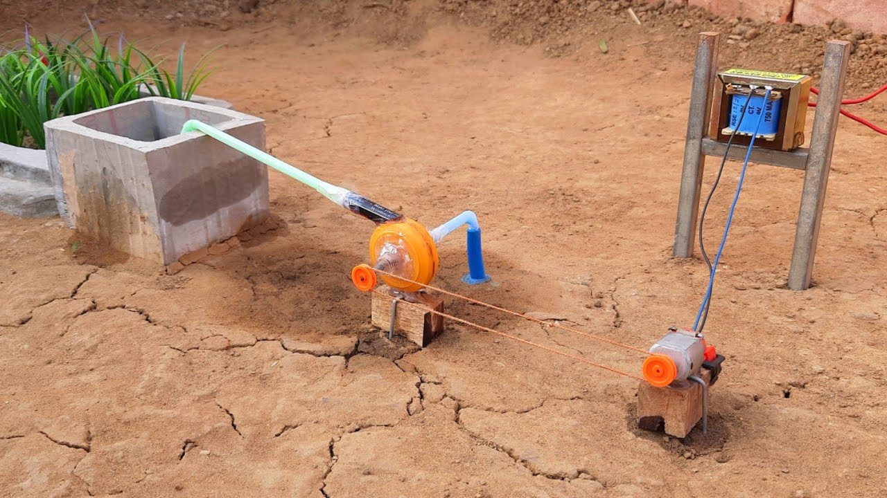 How to make mini water pump | Transformer water pump | Science project ...