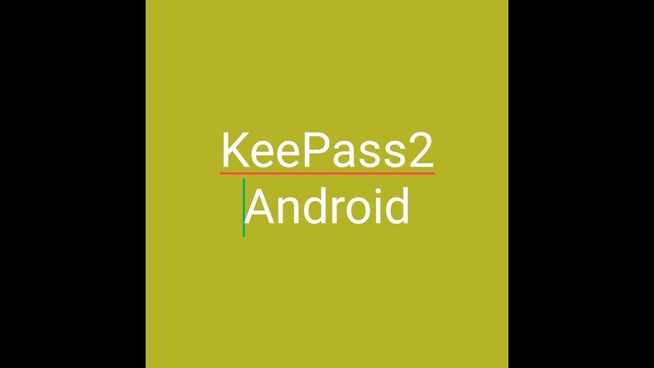 How to create a database and import files in keepass2Android - YouTube