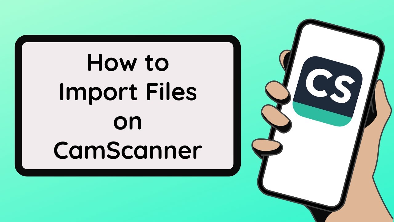 How to Import Files on CamScanner - YouTube