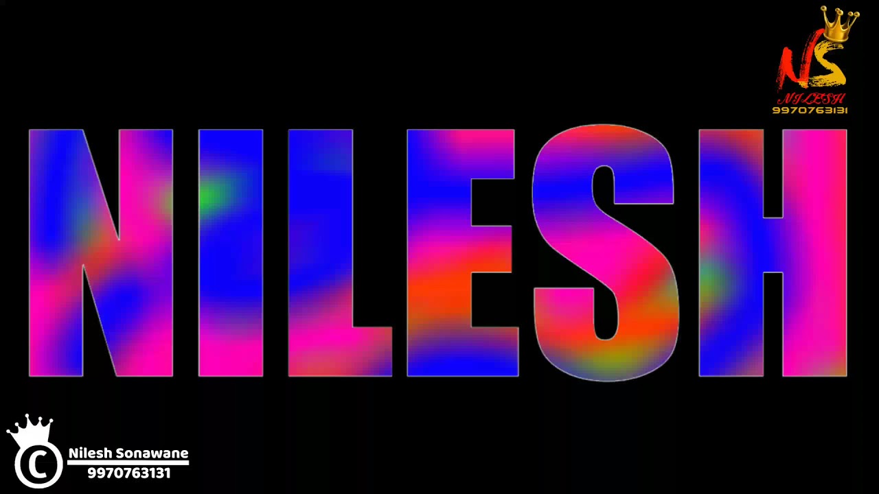 Color full name Nilesh - YouTube
