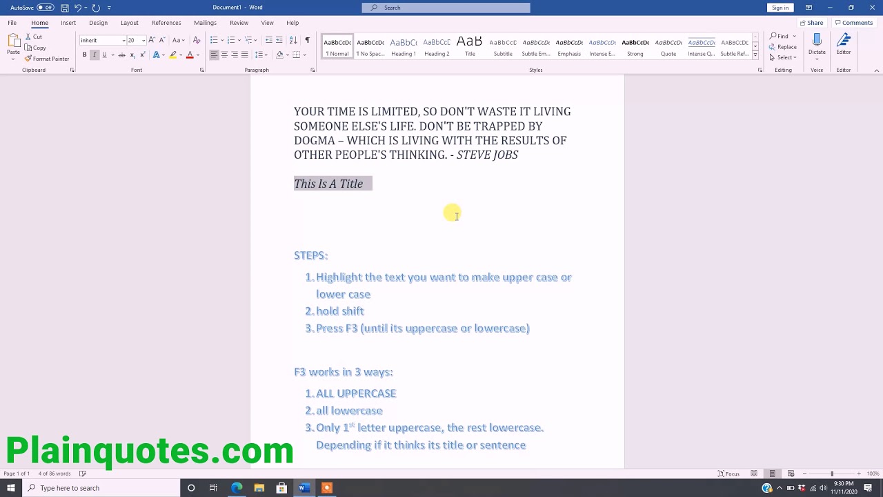 How To Make Uppercase To Lowercase In WORD Or How To Make Lowercase To how-to-make-uppercase-to-lowercase-in-word-or-how-to-make-lowercase-to
