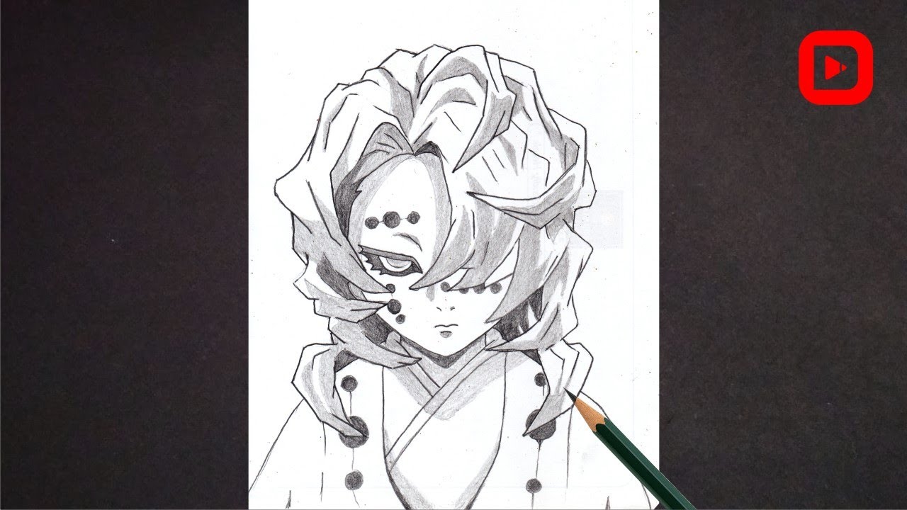 How to draw Rui || Demon Slayer || Easy anime drawing || Easy drawing ...
