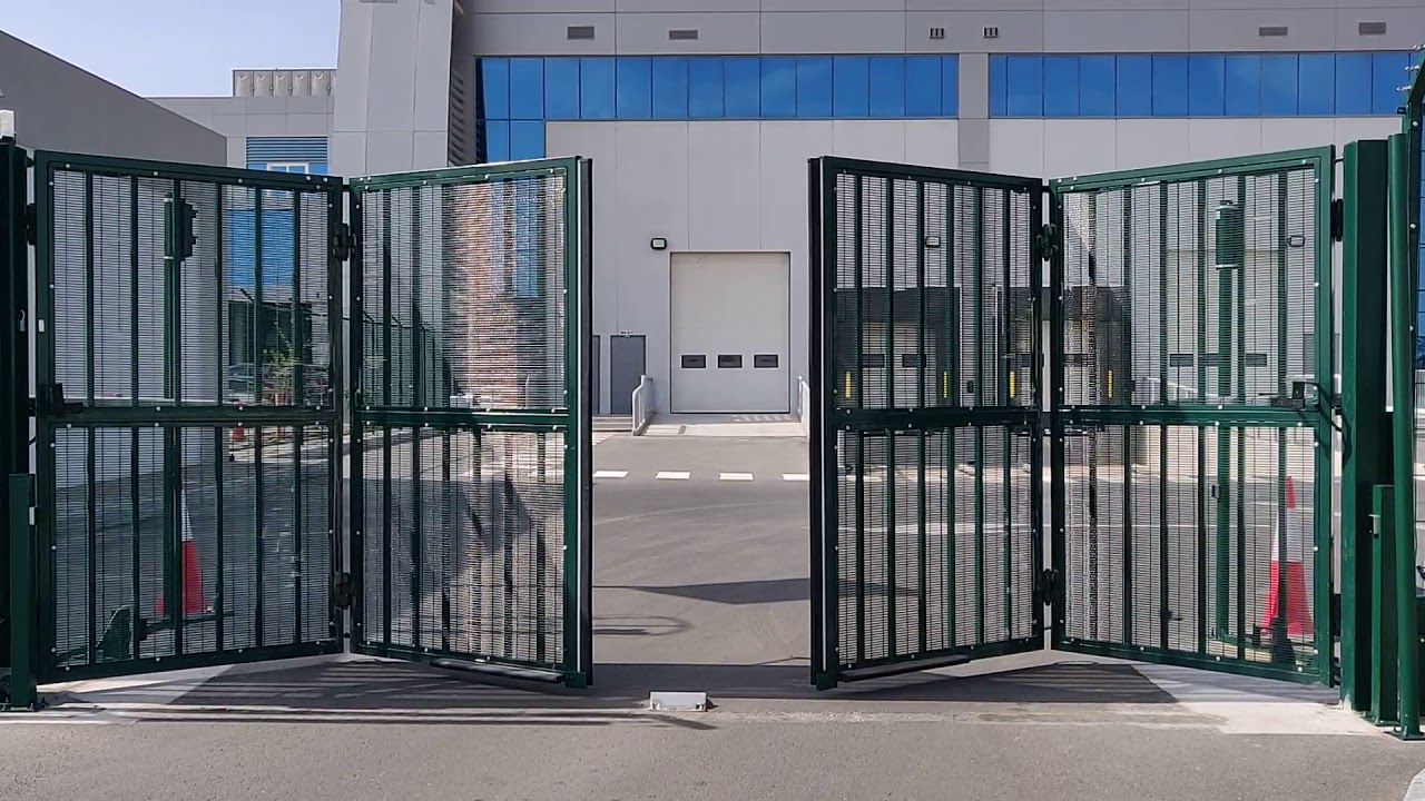 Bi folding gate by Ambitions - YouTube