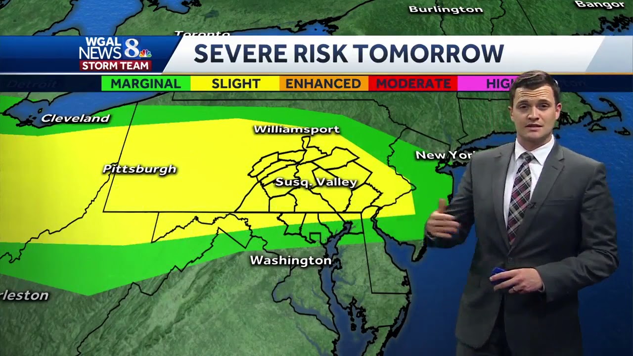 Strong storms with damaging wind gusts possible this weekend - YouTube