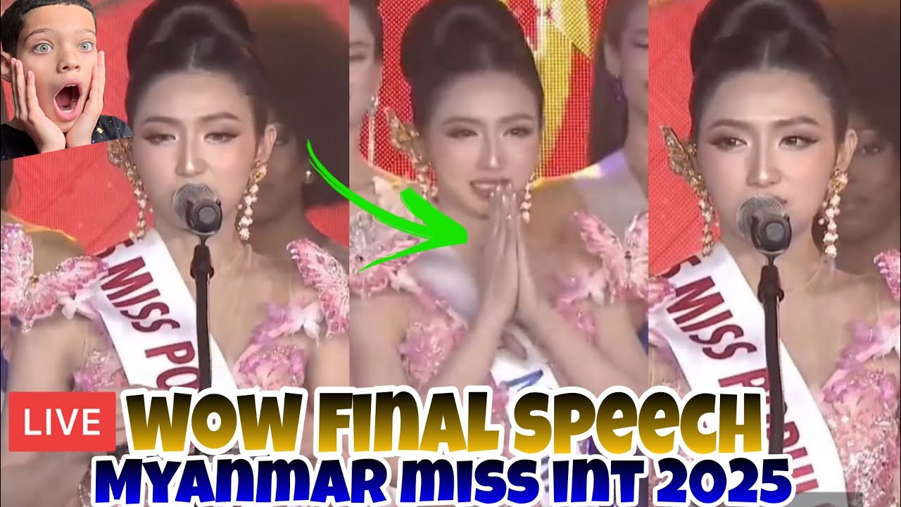 LIVE! Miss International 2025 Final Speech Miss Myanmar🇲🇲 2025 - YouTube