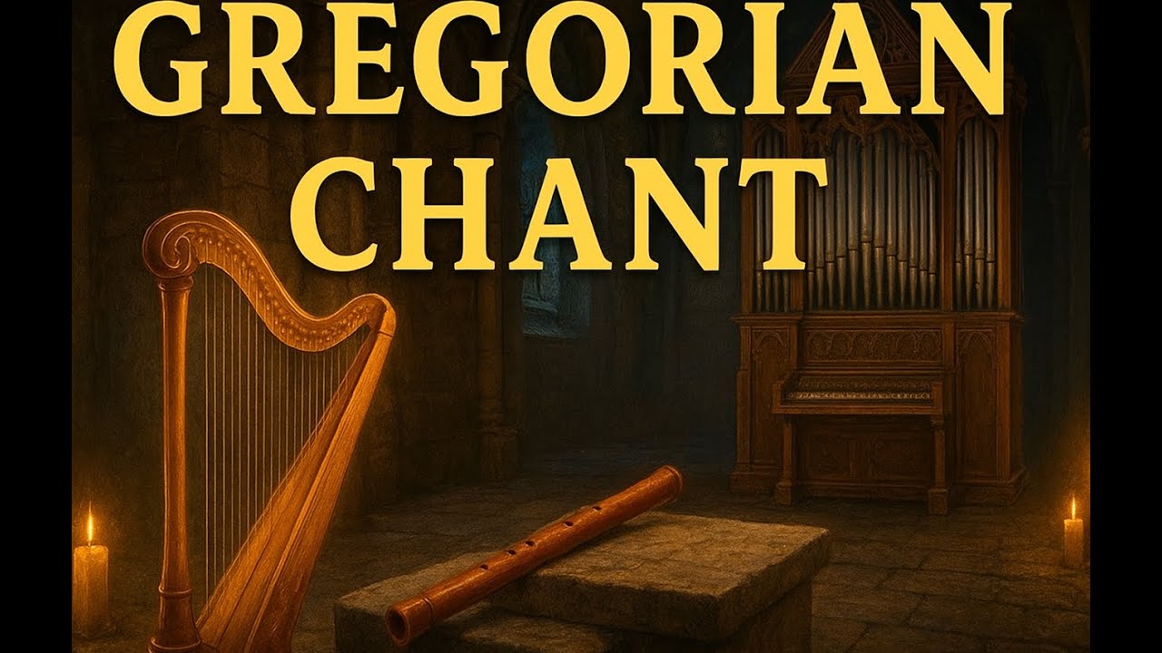 Gregorian Chant Instrumental • Harp, Organ & Medieval Flute for Deep ...
