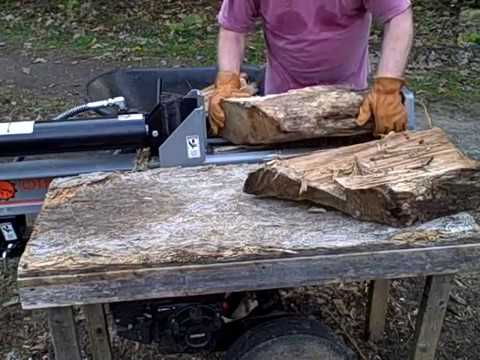The 36" log vs Dirty Hand Tools 22 ton log splitter part 02 - YouTube