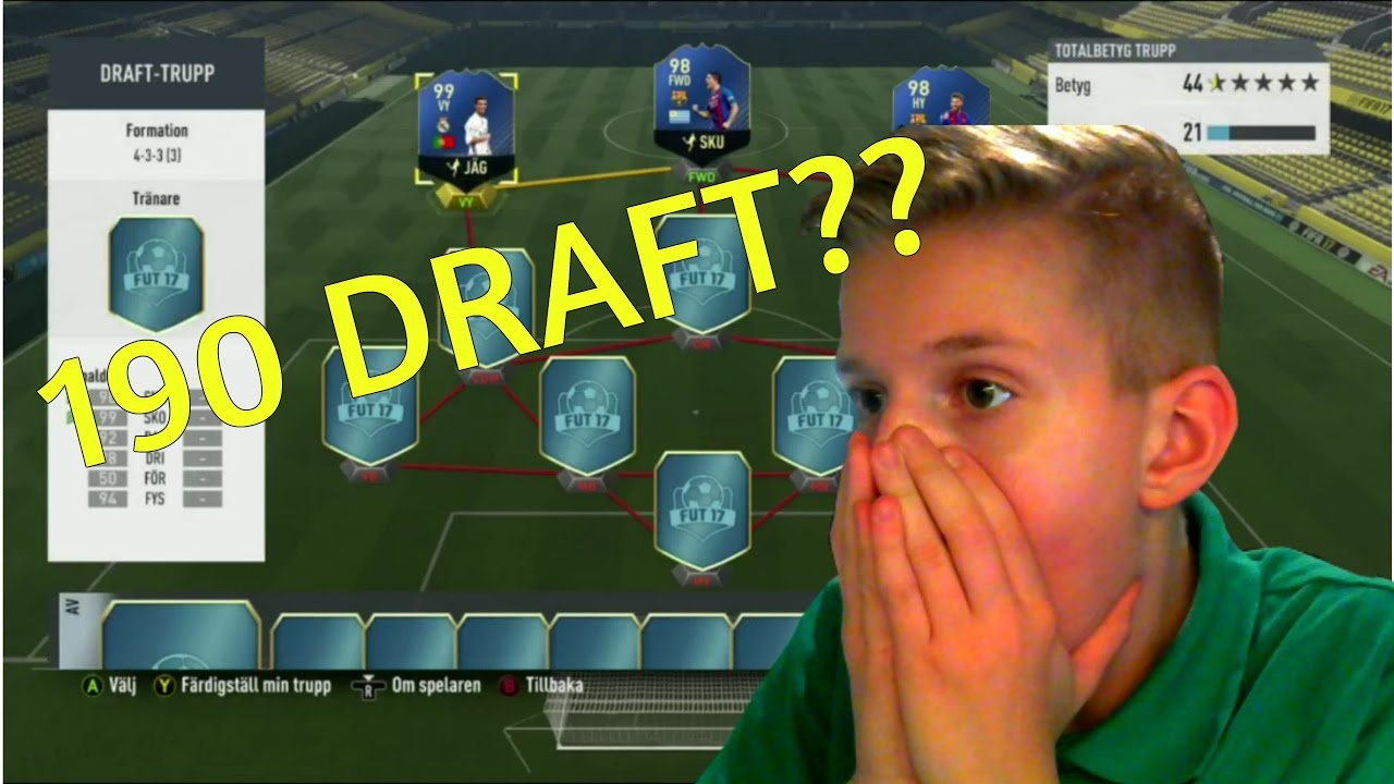 FIFA 17 DRAFT!! 190??! - YouTube