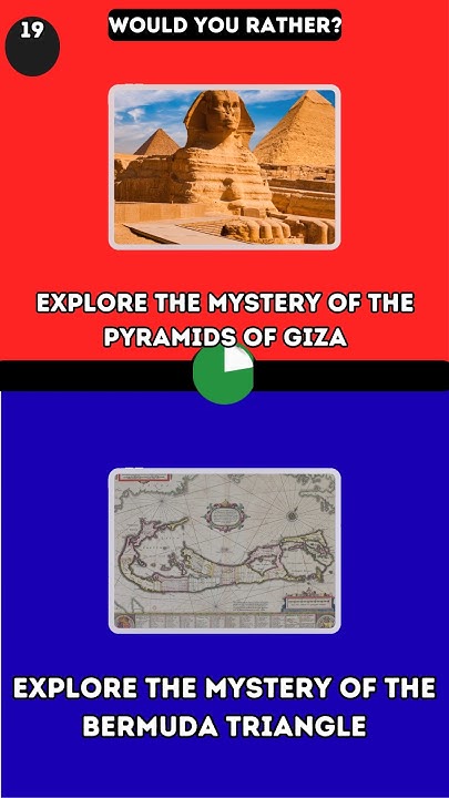 Explore the Pyramids of Giza or the Bermuda Triangle #trendingshorts # ...