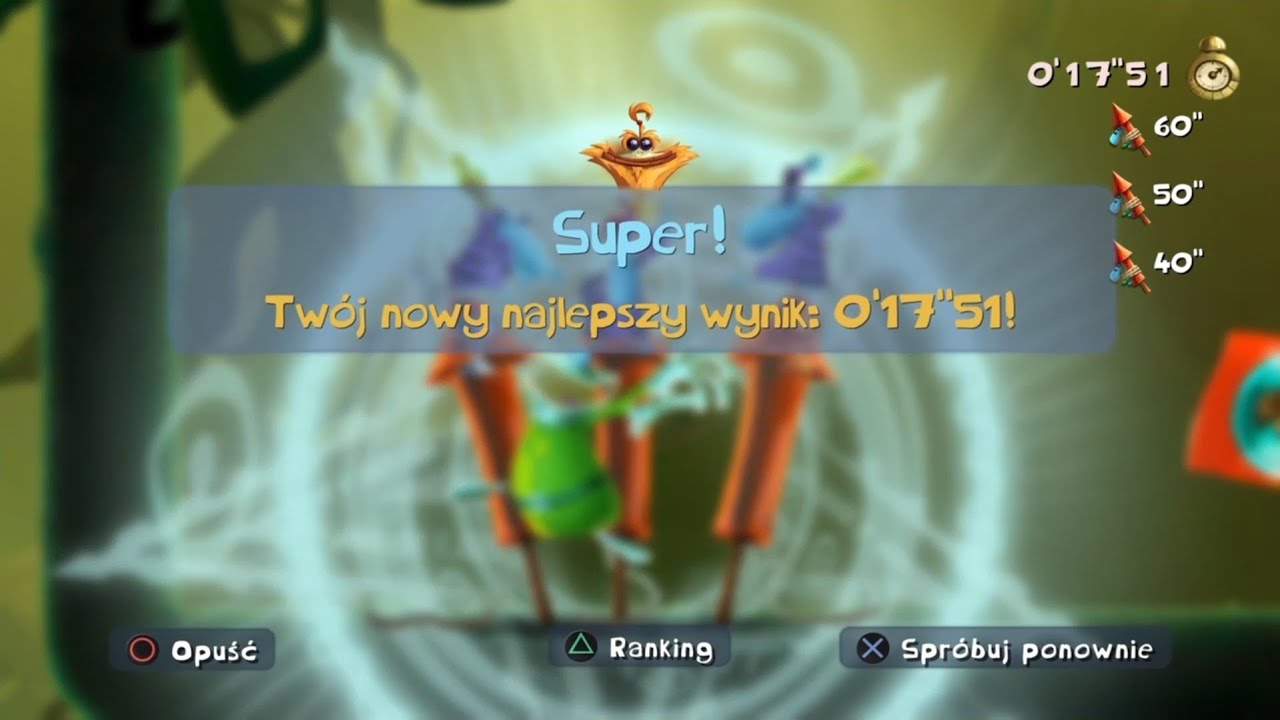 (PS4 WR) Rayman Legends | Invasion 4-4 in 17"51! - YouTube