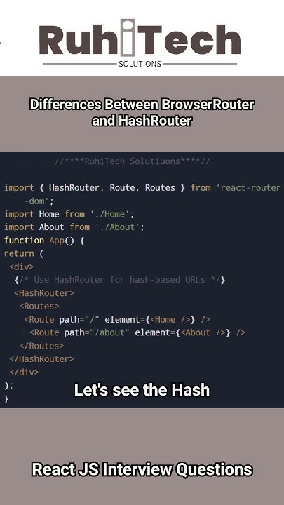 React JS Browser and Hash router #reactjsinterviewquestions # ...