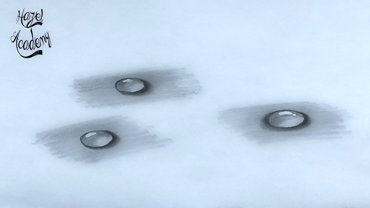 How to Draw water drops Easy way for Beginners step by step - YouTube