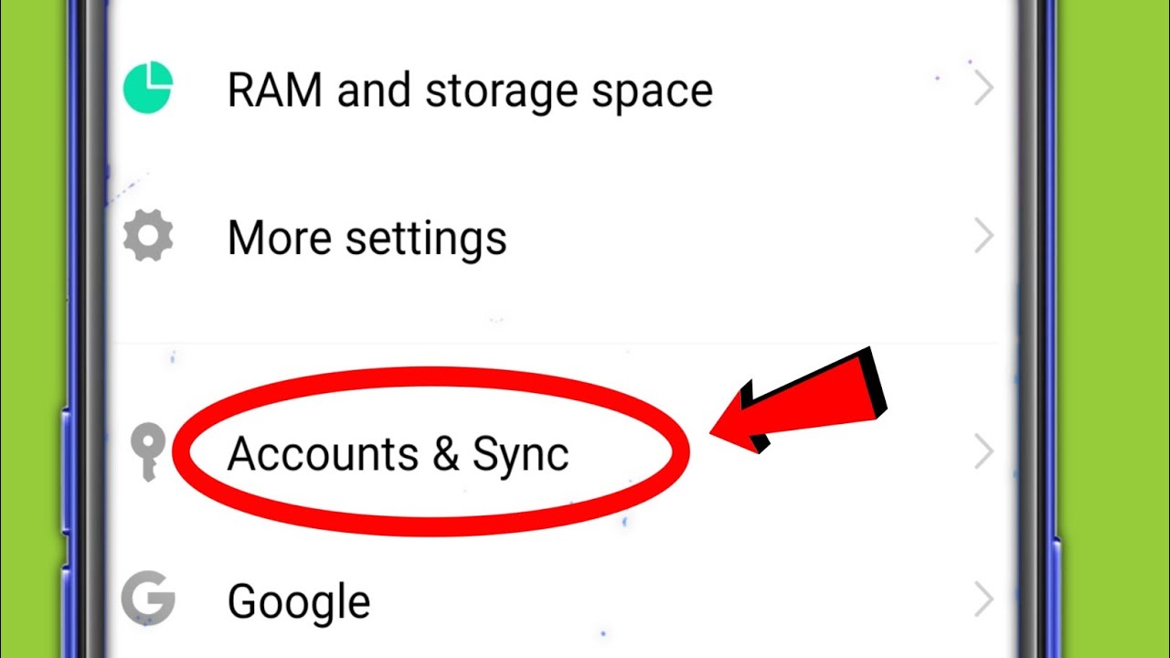 Account & Sync || What is Sync In Android Mobile Vivo V15 - YouTube