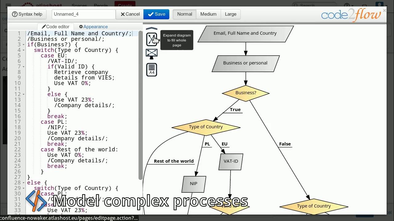code2flow for Confluence - hassle-free way to create flowcharts - YouTube
