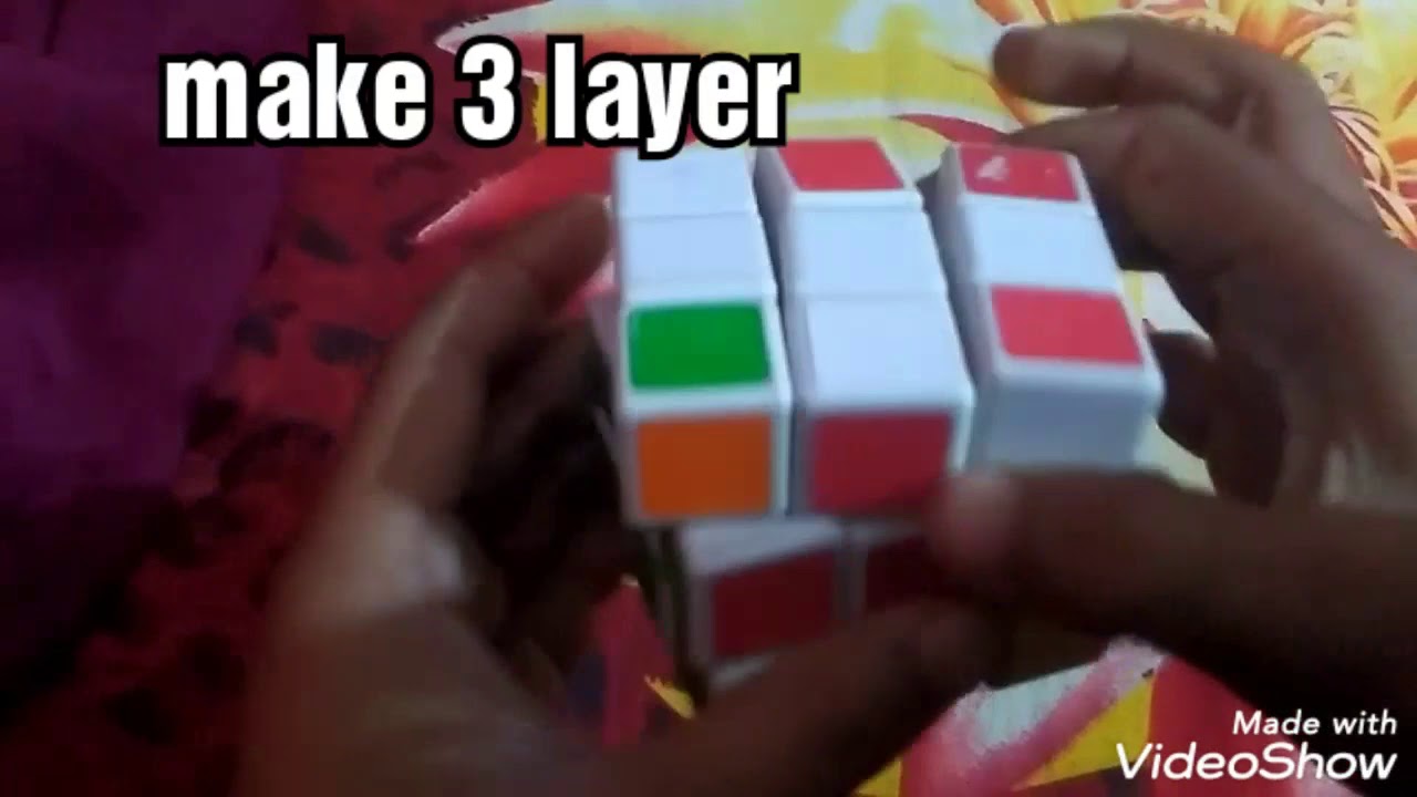 how to make rubix cube..............easy in 1 minute - YouTube