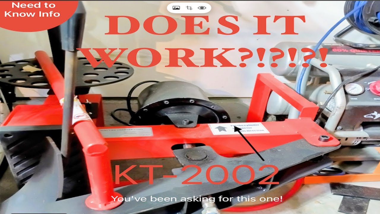 Can a noob use the KT 2002 tire changer? (cheapest pneumatic tire changer). - YouTube
