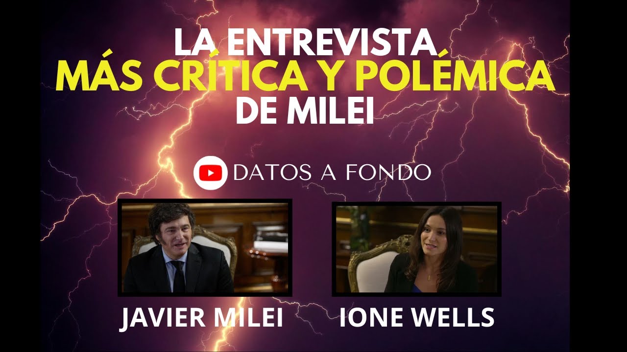 Javier Milei habla de economía, las Malvinas, China, Israel y más con ...