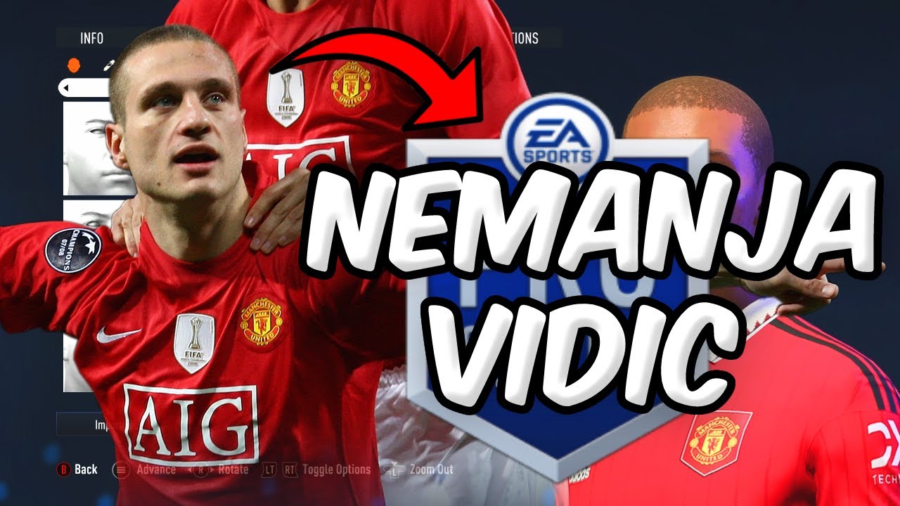 FIFA 23 | VIRTUAL PRO LOOKALIKE TUTORIAL - Nemanja Vidić - YouTube