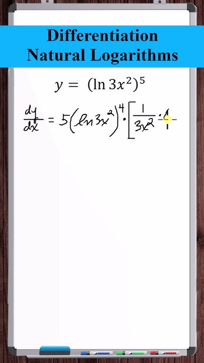 Chain Rule + Differentiation of Logarithms | y=(ln(3x^2))^2 - YouTube