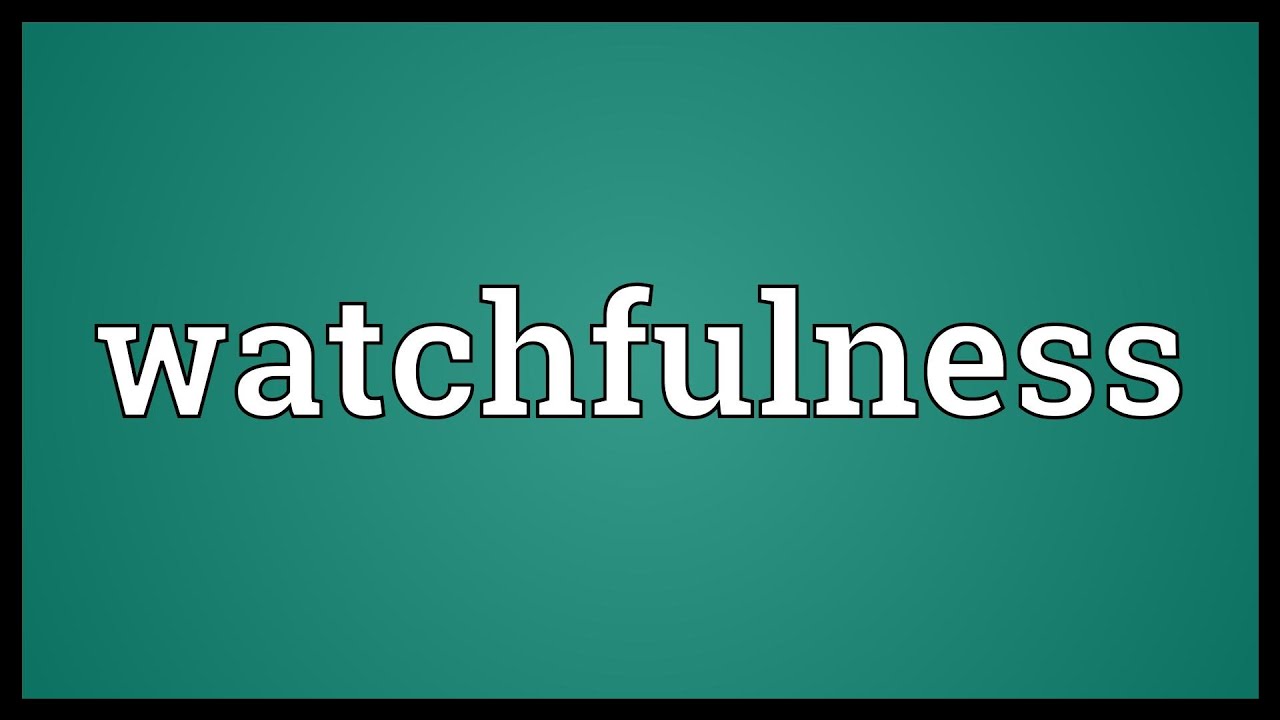 Watchfulness Meaning - YouTube