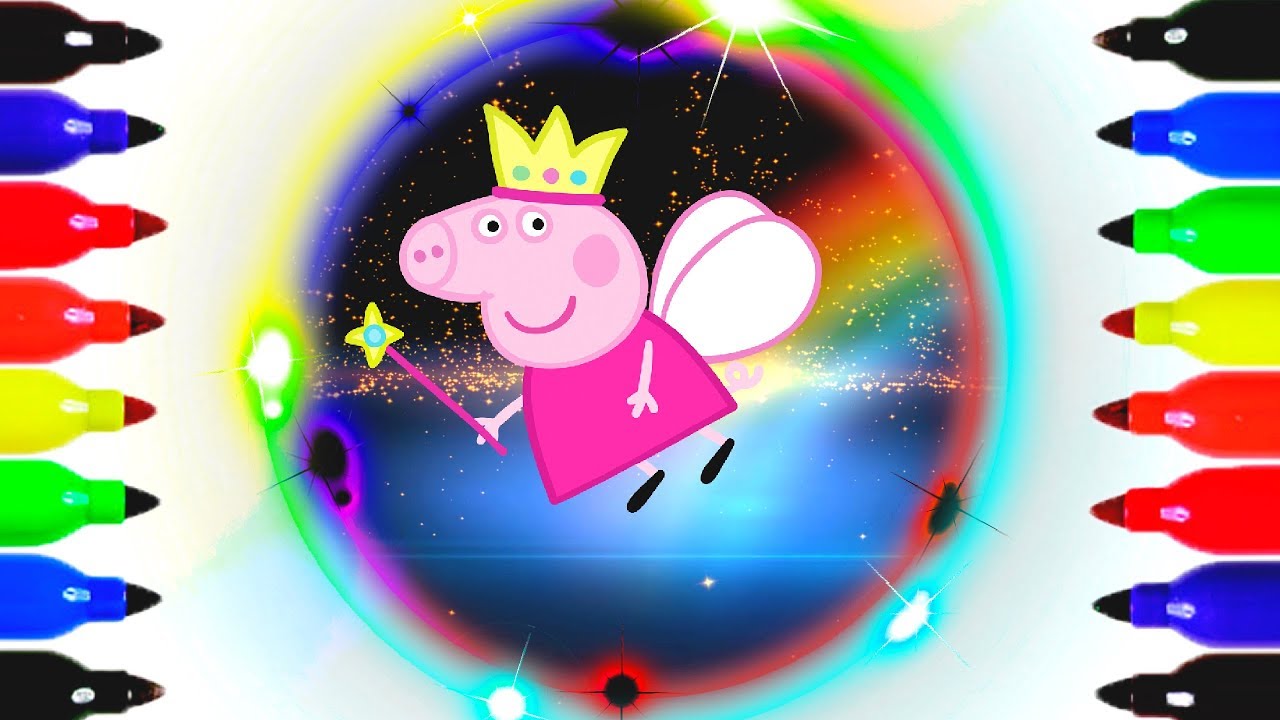 Peppa Pig Sleep Video Coloring Book | Video to Sleep for Kids Coloring ...