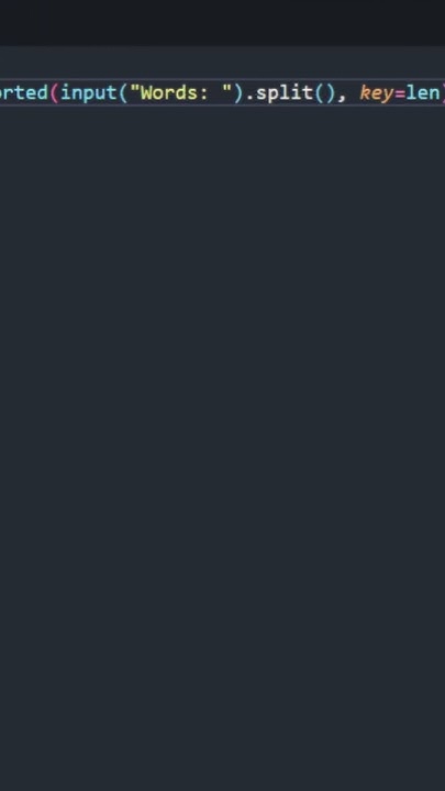 Sort Word By length in Python #coding #pythonforeveryone #programming - YouTube