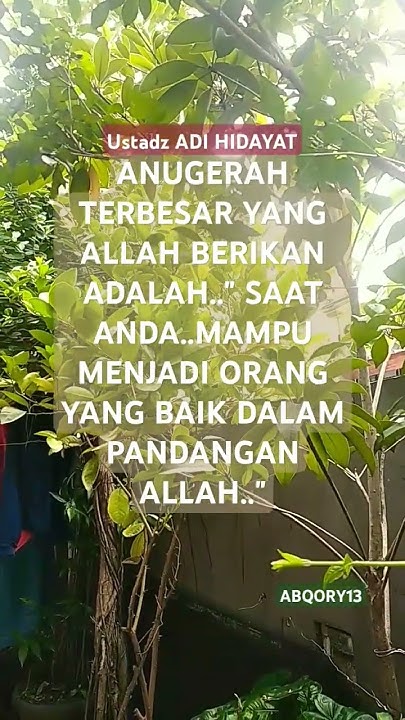 ANUGERAH TERBESAR DARI ALLAH - YouTube