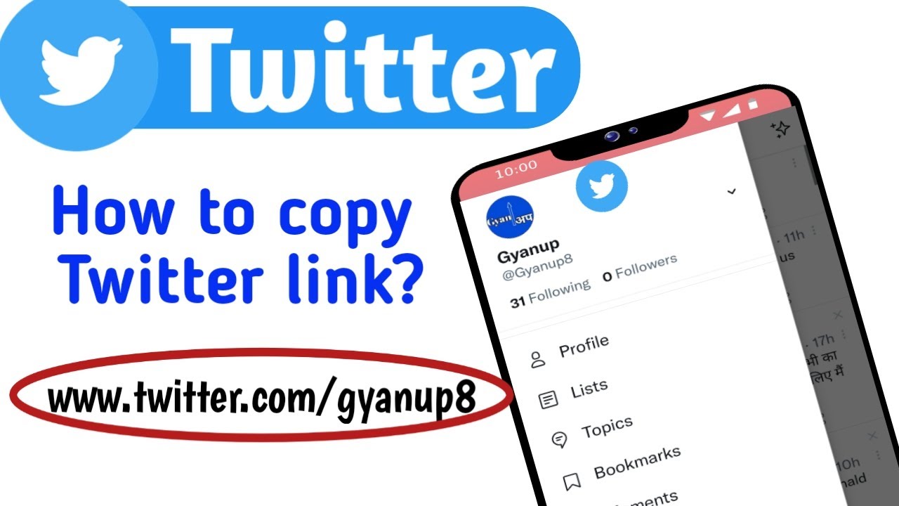 How to copy twitter link | copy twitter link | how to copy twitter url ...