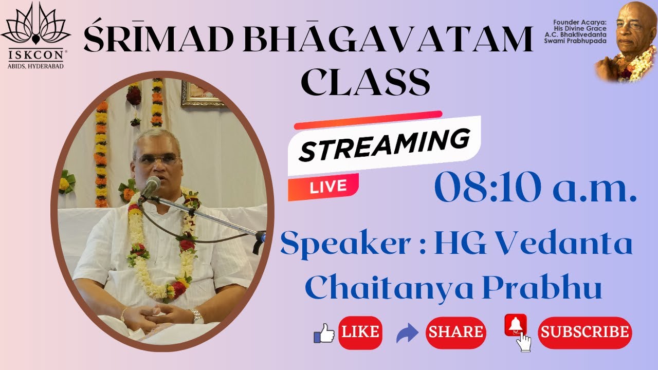 SB Class | SB 4.24.38 | HG Vedanta Chaitanya Pr | 28-06-2023 | ISKCON ...