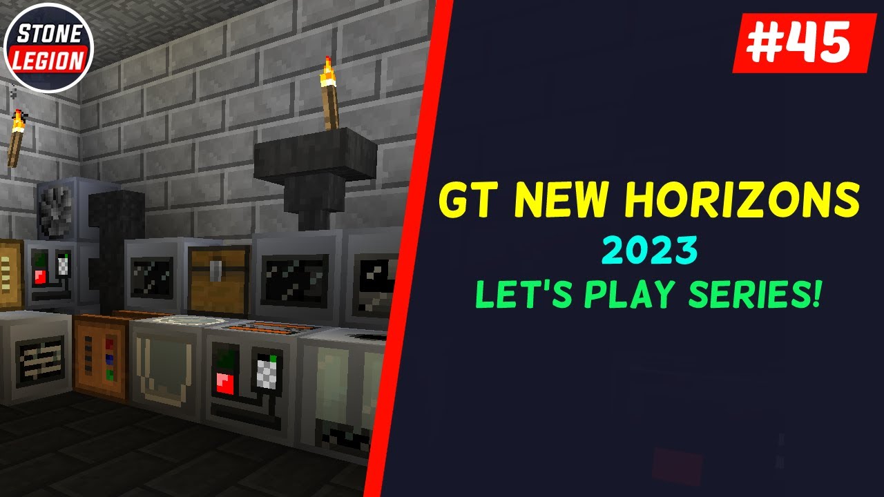 GTNH 2023 - Part 45 - Building Our MV Room & Some Basic Machines - YouTube