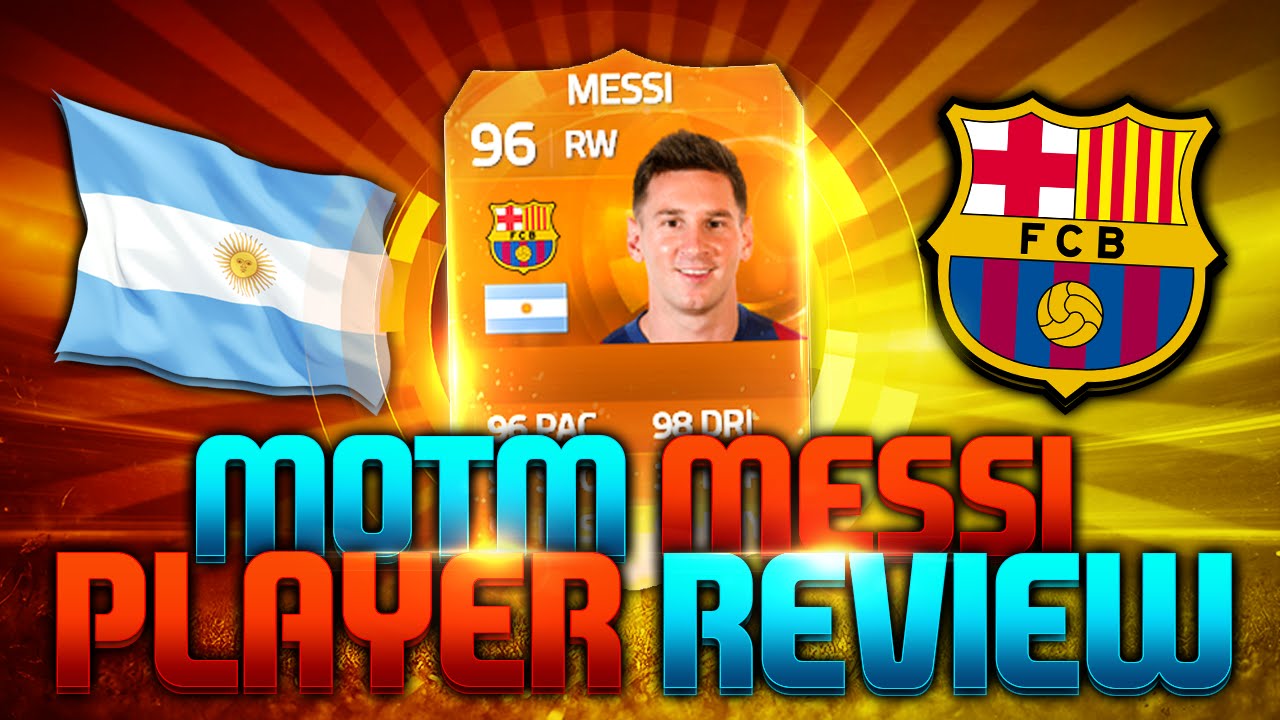 Fifa 15 MOTM Messi RW 96 Player Review Ultimate Team - YouTube