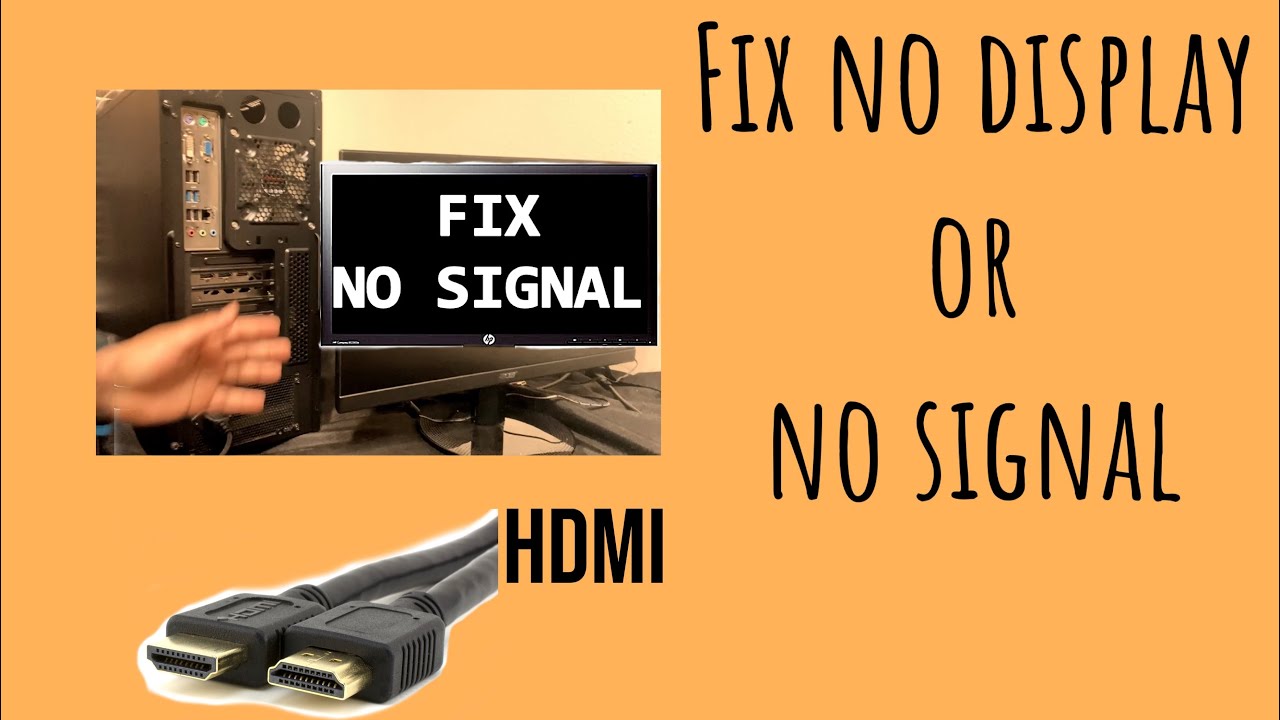 How to FIX HDMI monitor “No connection” issue!! Troubleshoot with me ...