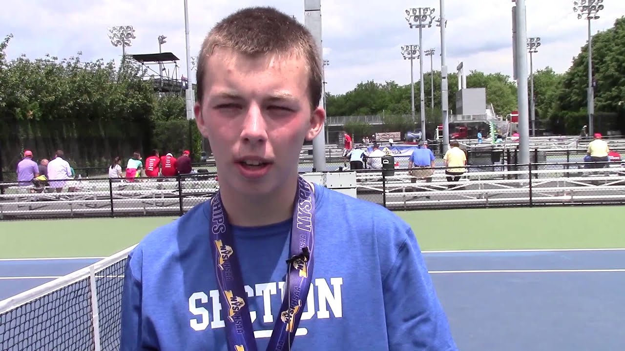 2014 NYSPHSAA Boys Tennis Championships - Matt Gamble - YouTube