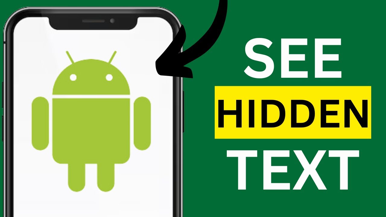 How to See Hidden Text in Photo on Android - YouTube